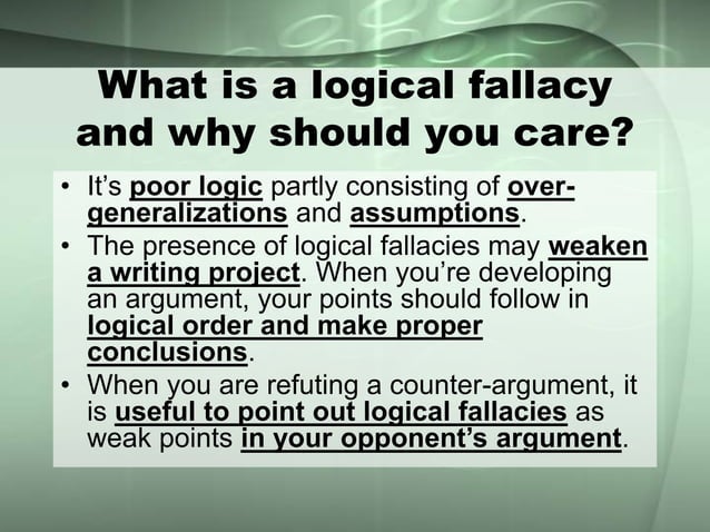 logical fallacies ppt.pptx | Education