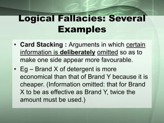 logical fallacies ppt.pptx | Education