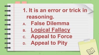 Logical Fallacy and its Types (Part I) PPT CANGREJO.pptx