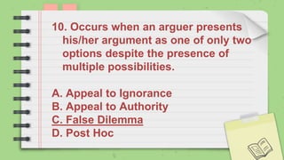 Logical Fallacy and its Types (Part I) PPT CANGREJO.pptx
