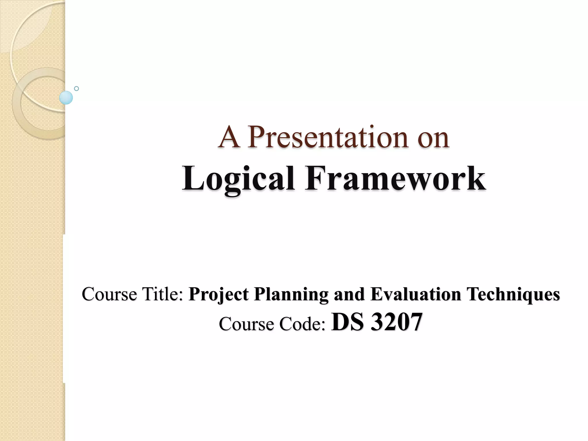 Logical framework | PDF