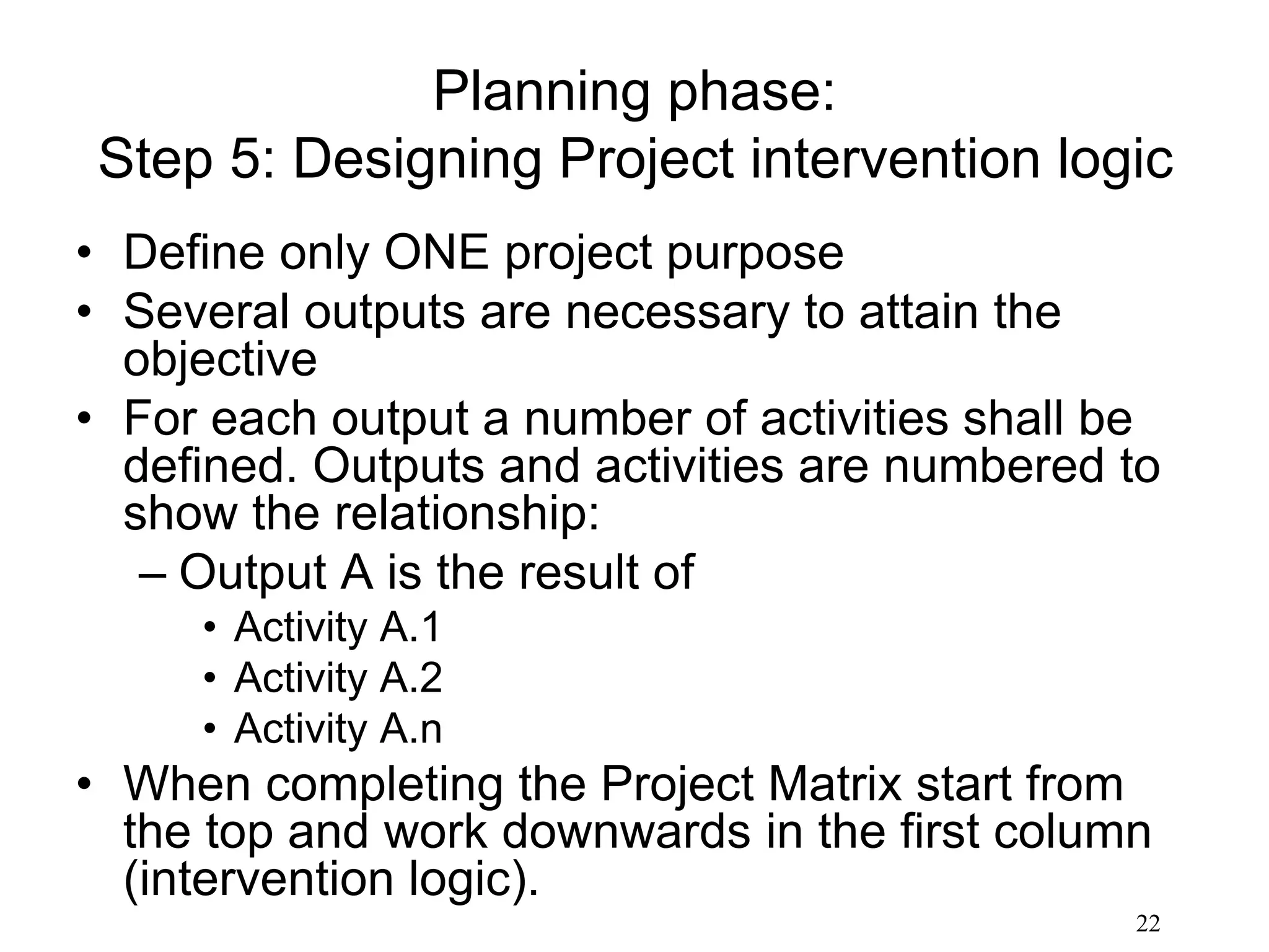 lecture about project management: Logical Framework.ppt