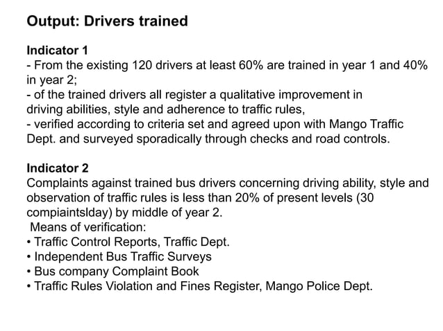 lecture about project management: Logical Framework.ppt