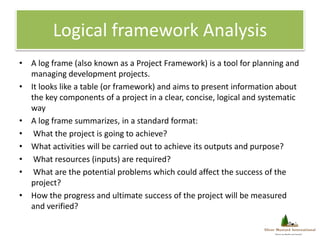 Logical framework analysis | PPTX