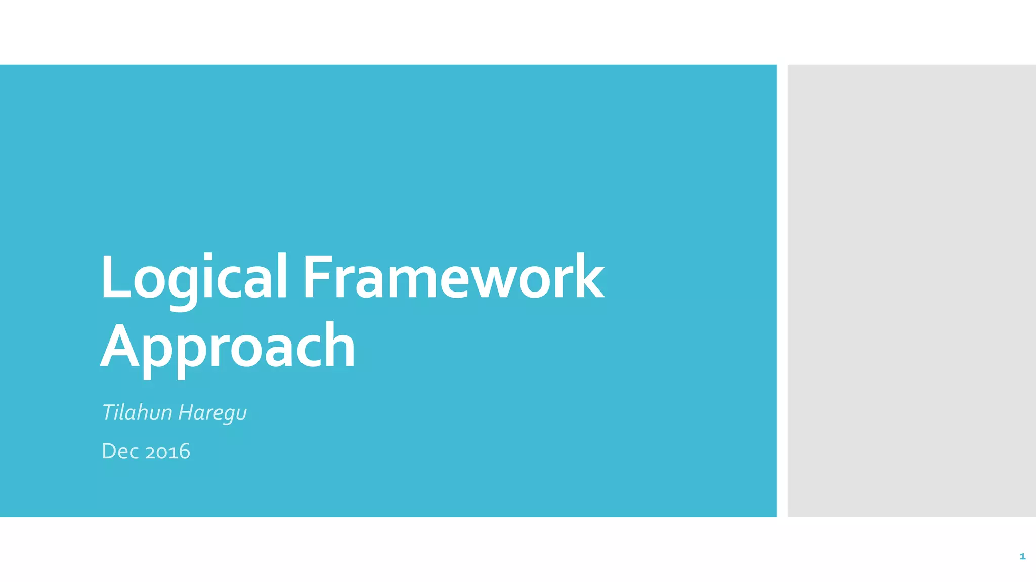 Logical framework analysis | PDF | Civil Engineering Industry | Industries