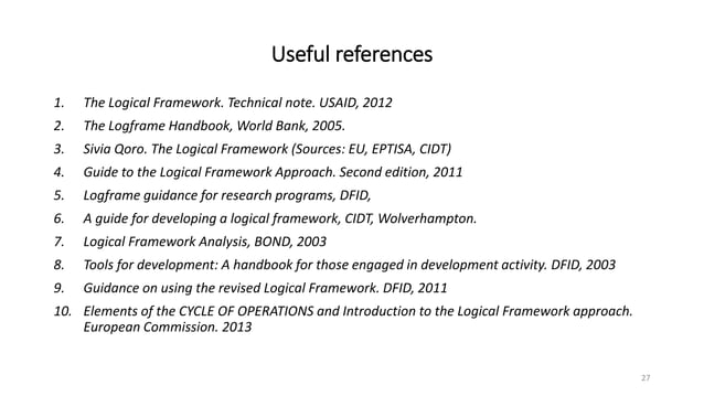Logical framework analysis | PDF | Civil Engineering Industry | Industries