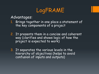 Logical framework approach DR.MADHUR VERMA PGIMS ROHTAK | PPTX