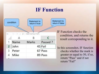 Logical functions in excel | PPT