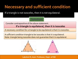 Logical implication - Necessary and Sufficient conditions | PDF | Chemistry | Science