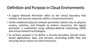 Logical Network Perimeter in Cloud Computing | PDF