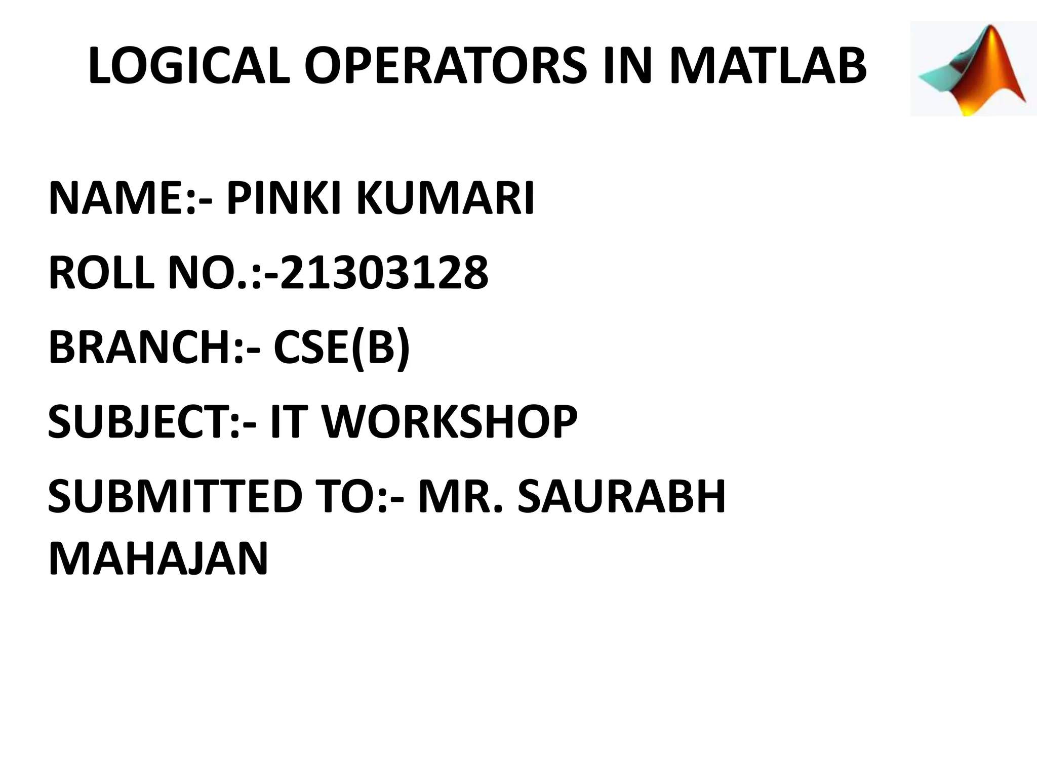 Logical Operators Pptx