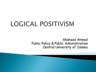 Logical positivism | PPTX