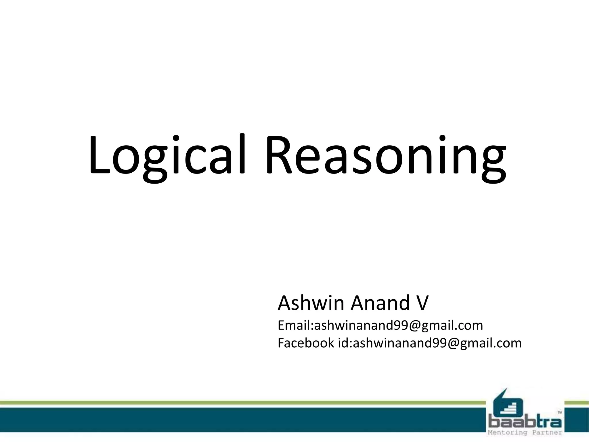 Logical Reasoning | PPTX