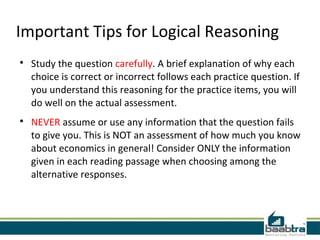 Logical reasoning | PPT