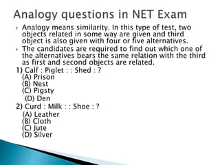 Logical Reasoning for NET SET Exam | PPTX