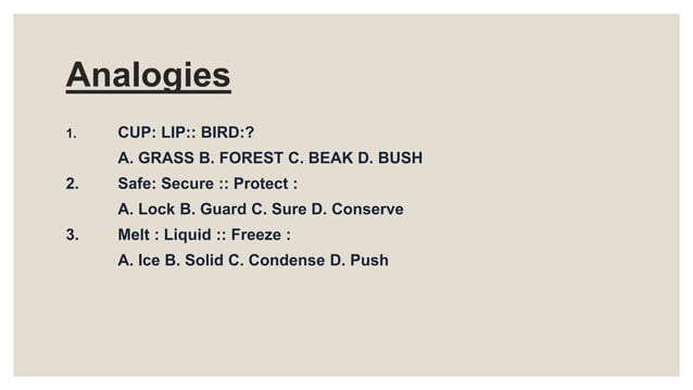 LOGICAL REASONING.pptx | Educational Assessment | Education