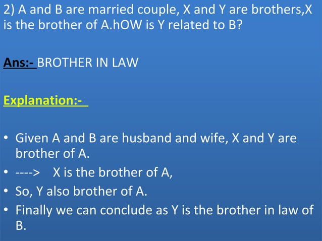 Logical reasoning blood relation | PDF | Genealogy and Ancestry ...