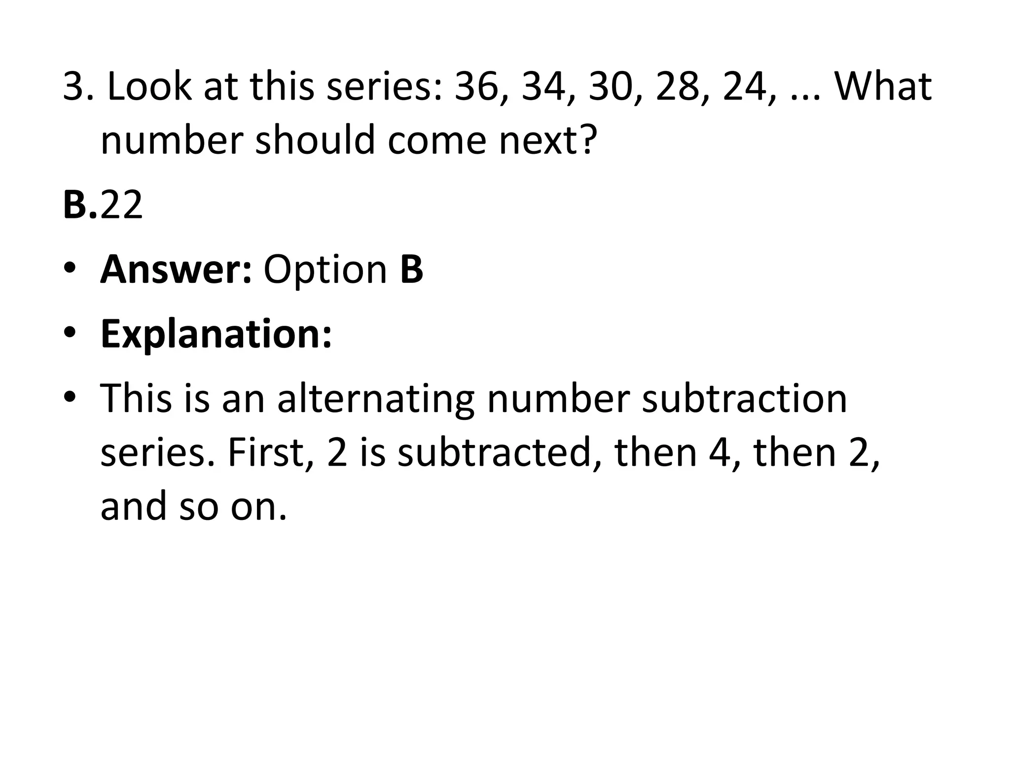 Logical reasoning number series | PPTX