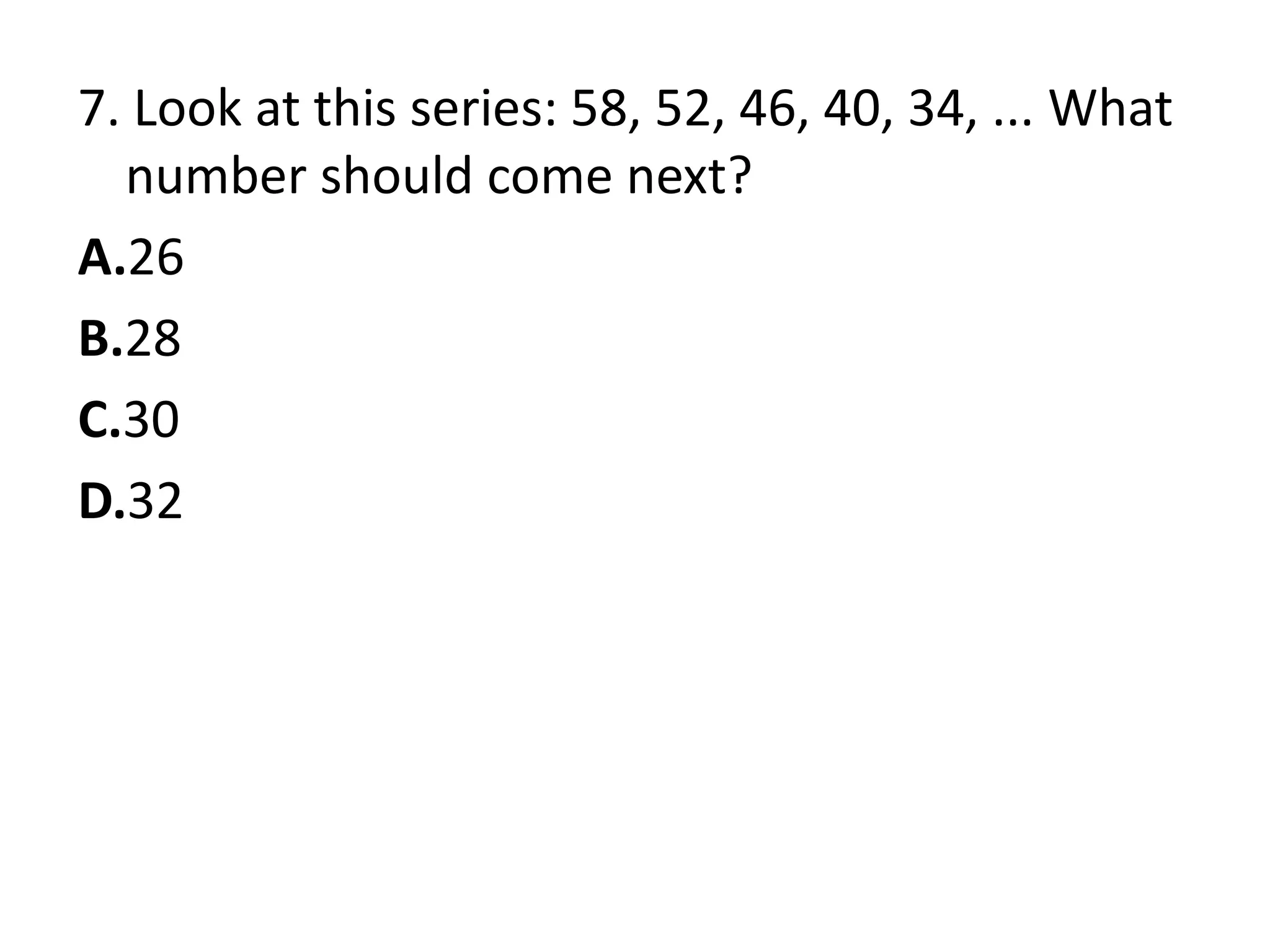Logical reasoning number series | PPTX