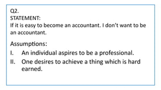 LOGICAL REASONING - STATEMENT BASED TOPICS | PPTX