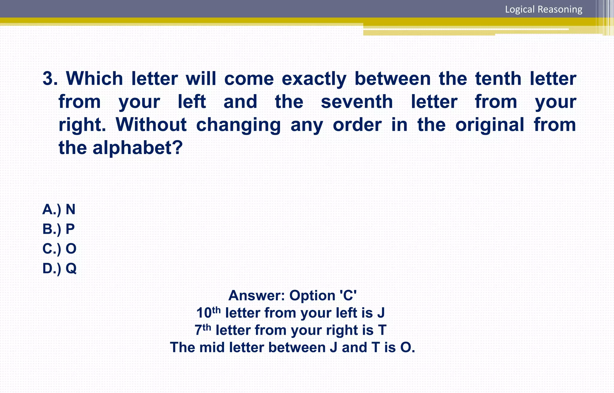 Logical reasoning | PPTX