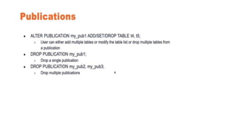 PostgreSQL – Logical Replication | PPT