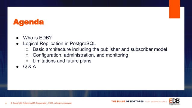 Logical Replication in PostgreSQL | PPTX