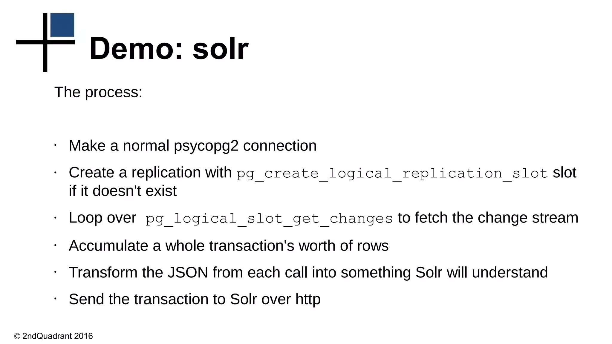Logical replication with pglogical | PPT
