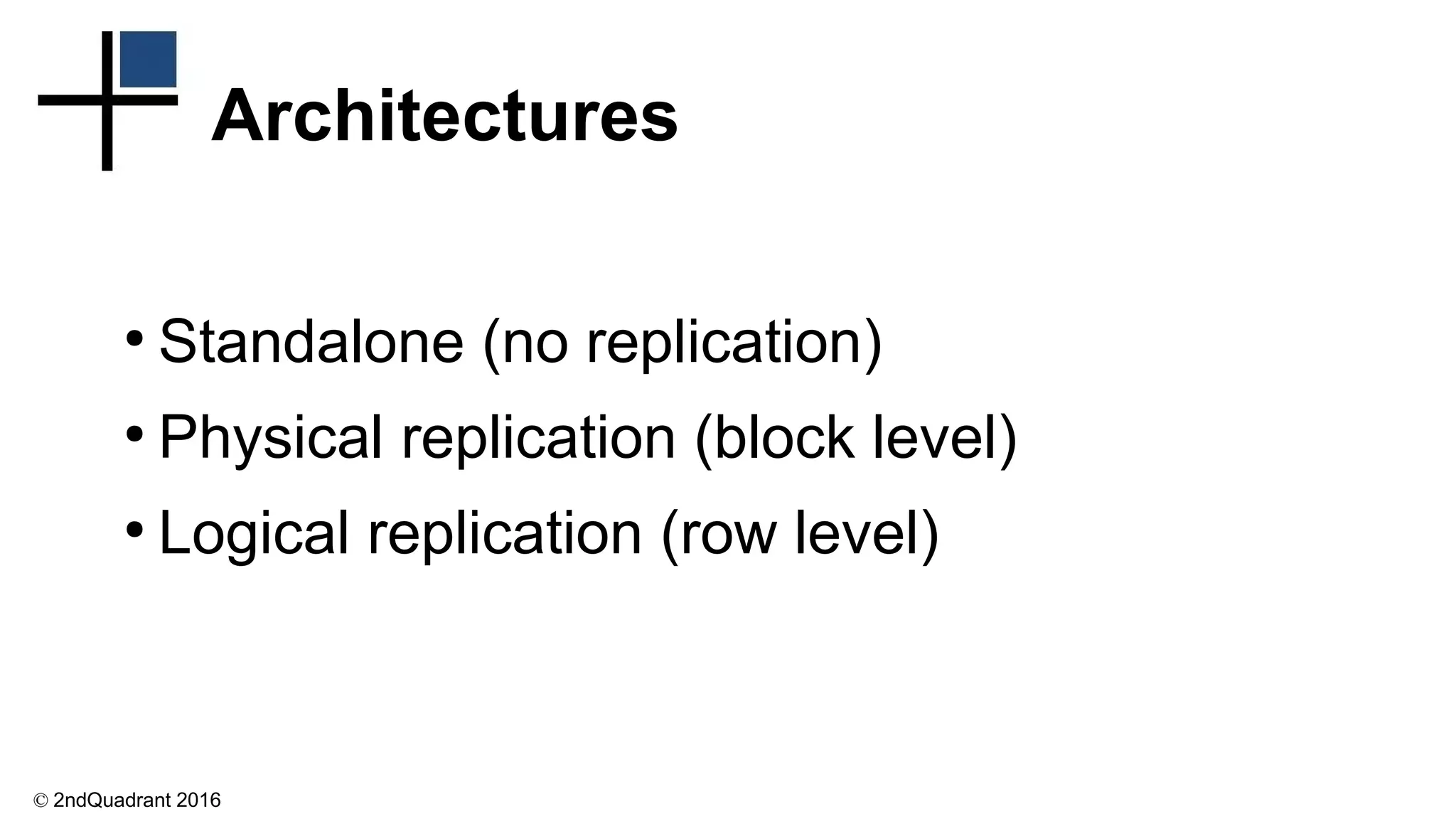 Logical replication with pglogical | PPT