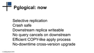 Logical replication with pglogical | PPT