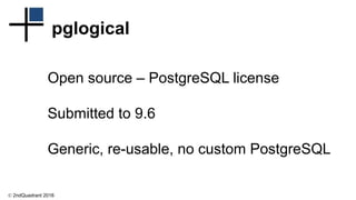Logical replication with pglogical | PPT