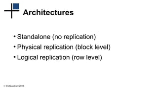 Logical replication with pglogical | PPT