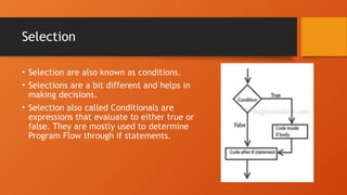 Understanding Logical Structures: Sequence, Selection, and Repetition | PPTX