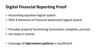 Proof (Digital Financial Reporting) | PPT