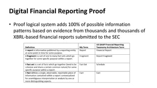 Proof (Digital Financial Reporting) | PPT