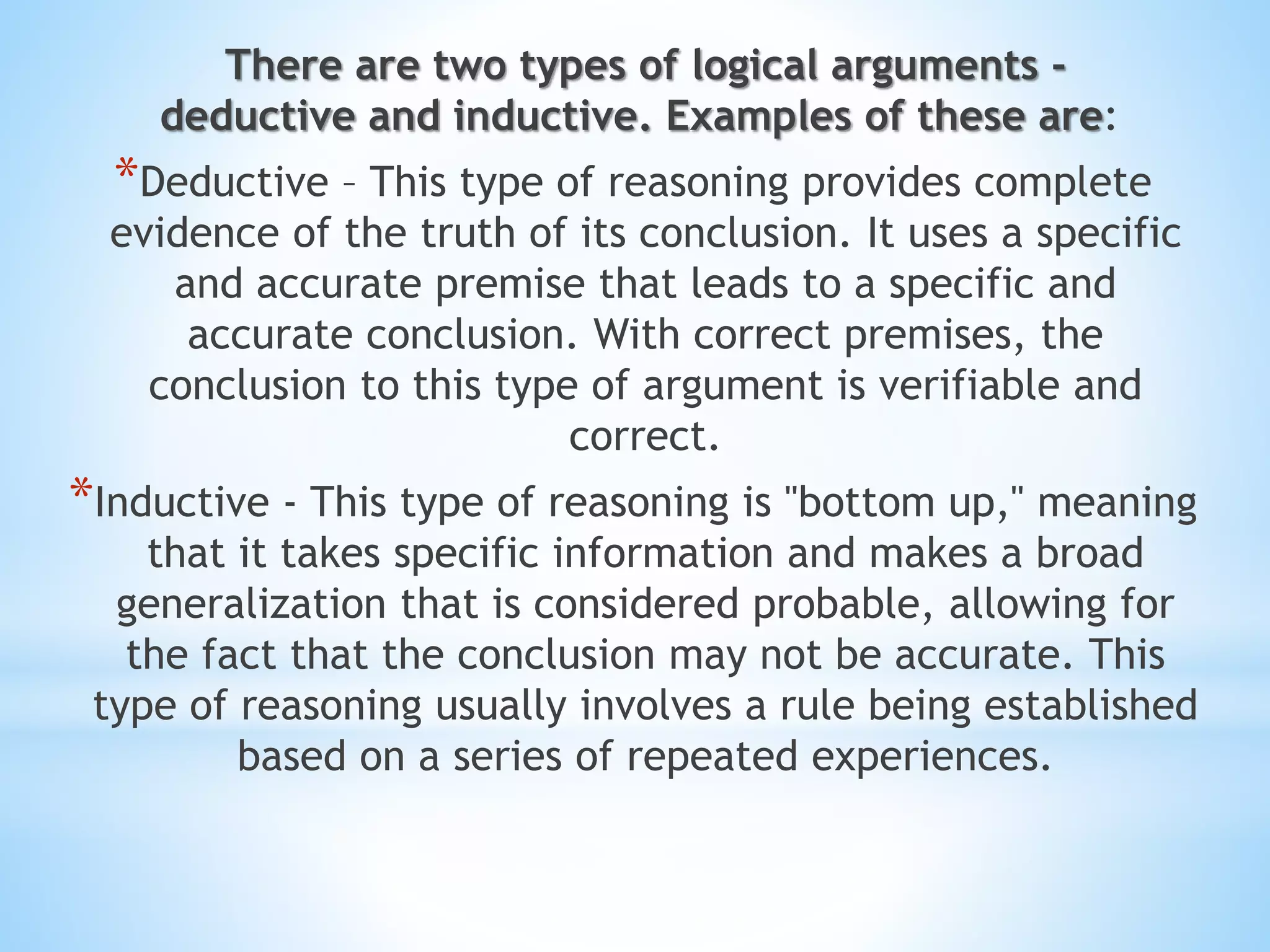 Logical thinking | PPTX