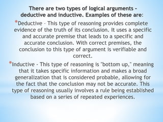 Logical thinking | PPTX