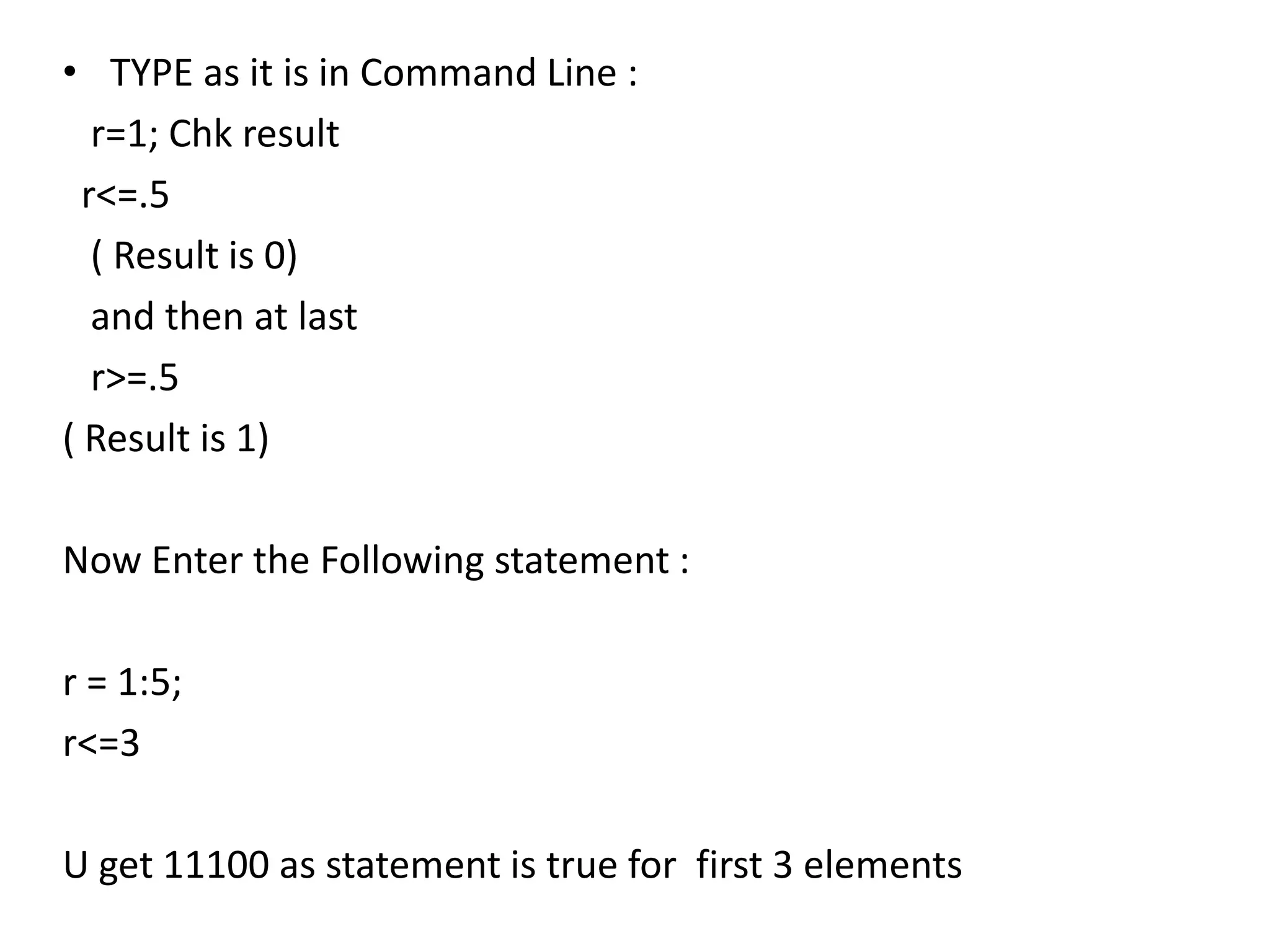 Logical vectors | PPTX