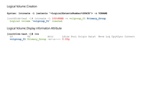 Logical volume manager xfs | PPT