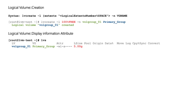 Logical volume manager xfs | PPT