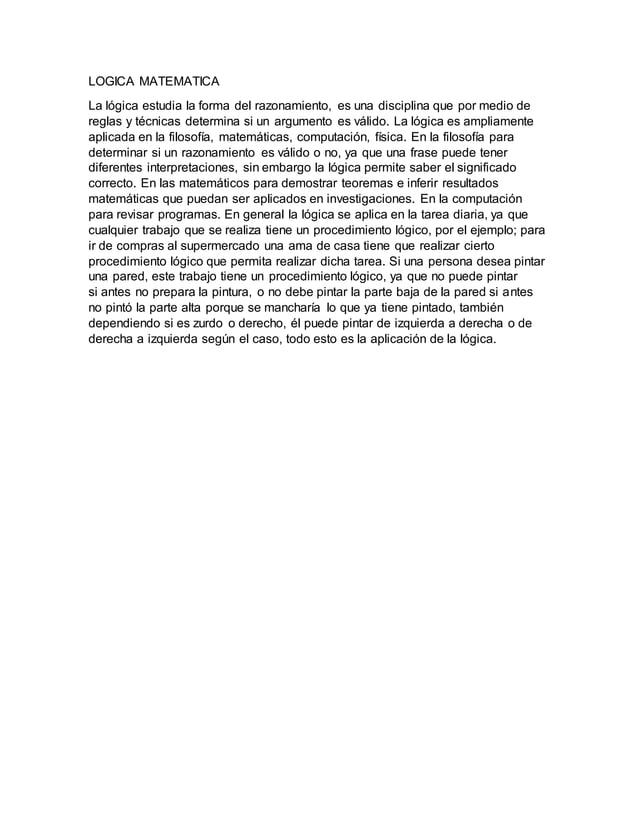 Logica matematica | PDF