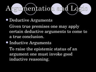 Logic And Epistemology | PPT