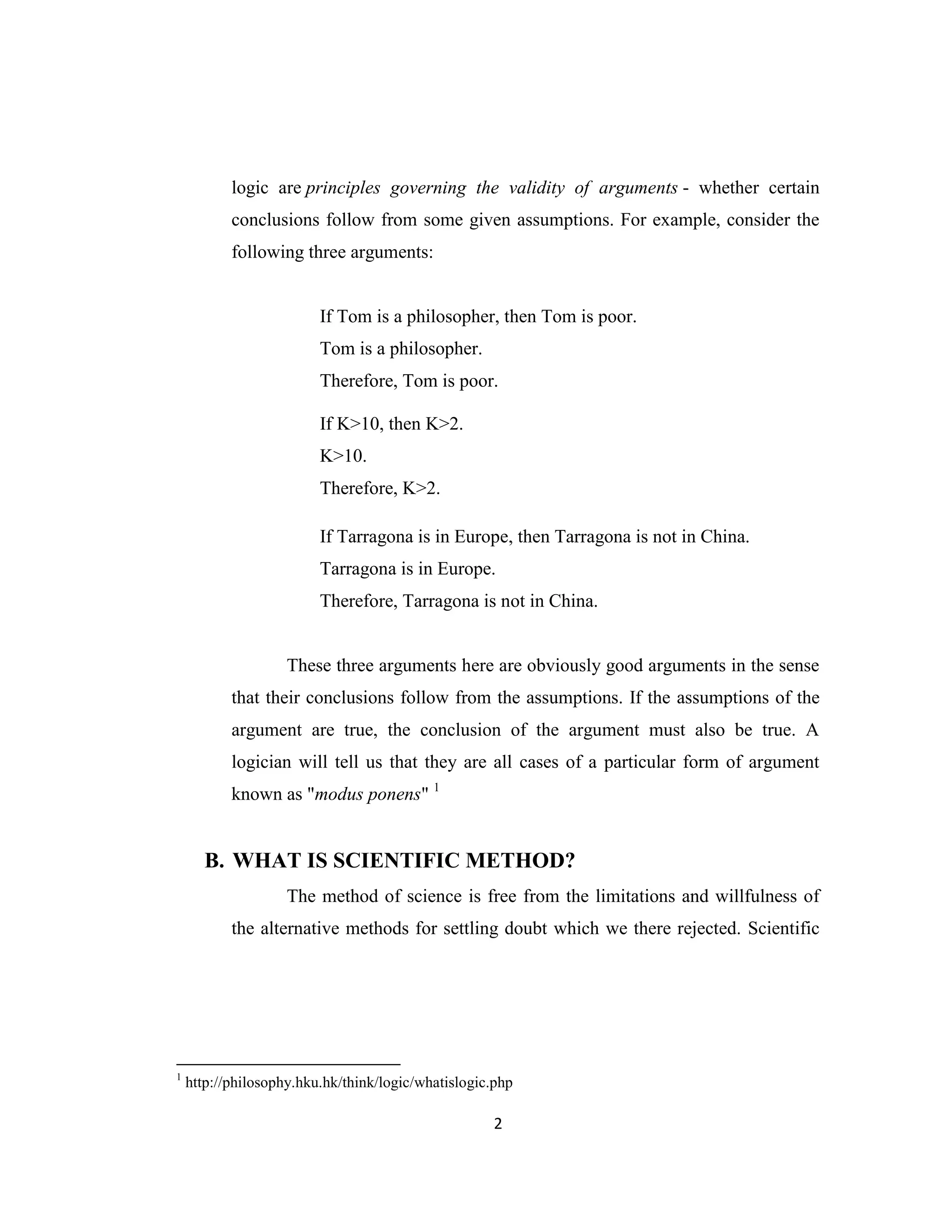 Logic and scientific method | PDF