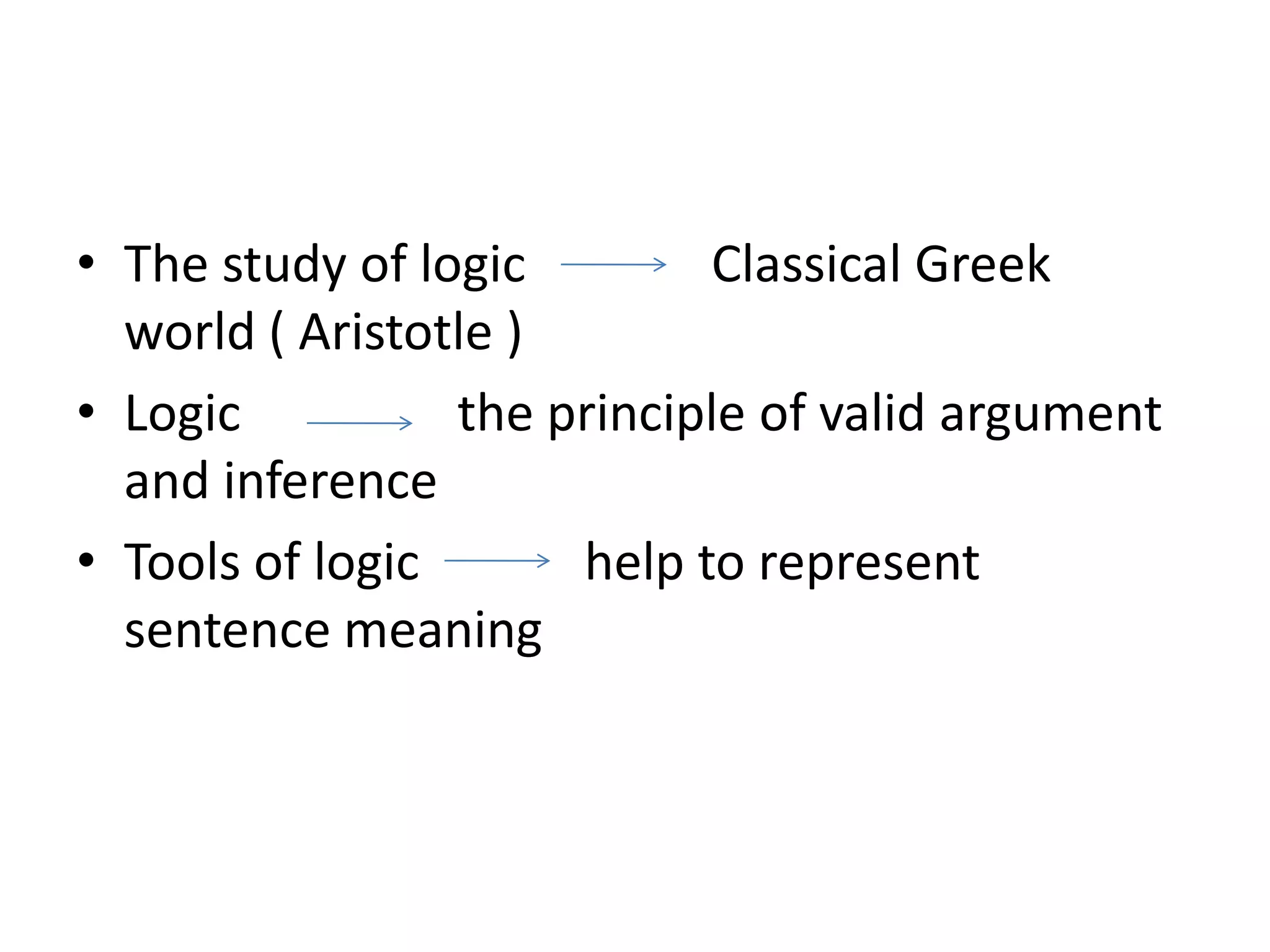 Logic and truth | PPTX