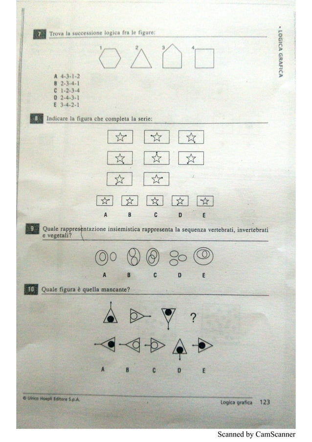 Test di logica grafica (allenamento) | PDF