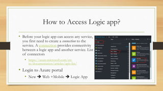 Microsoft Azure Logic apps | PPTX