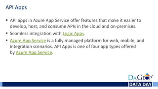 Azure Logic, API & Mobile Apps | PPT
