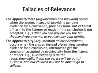 Logic arguments and_fallacies | PPTX
