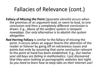 Logic arguments and_fallacies | PPTX