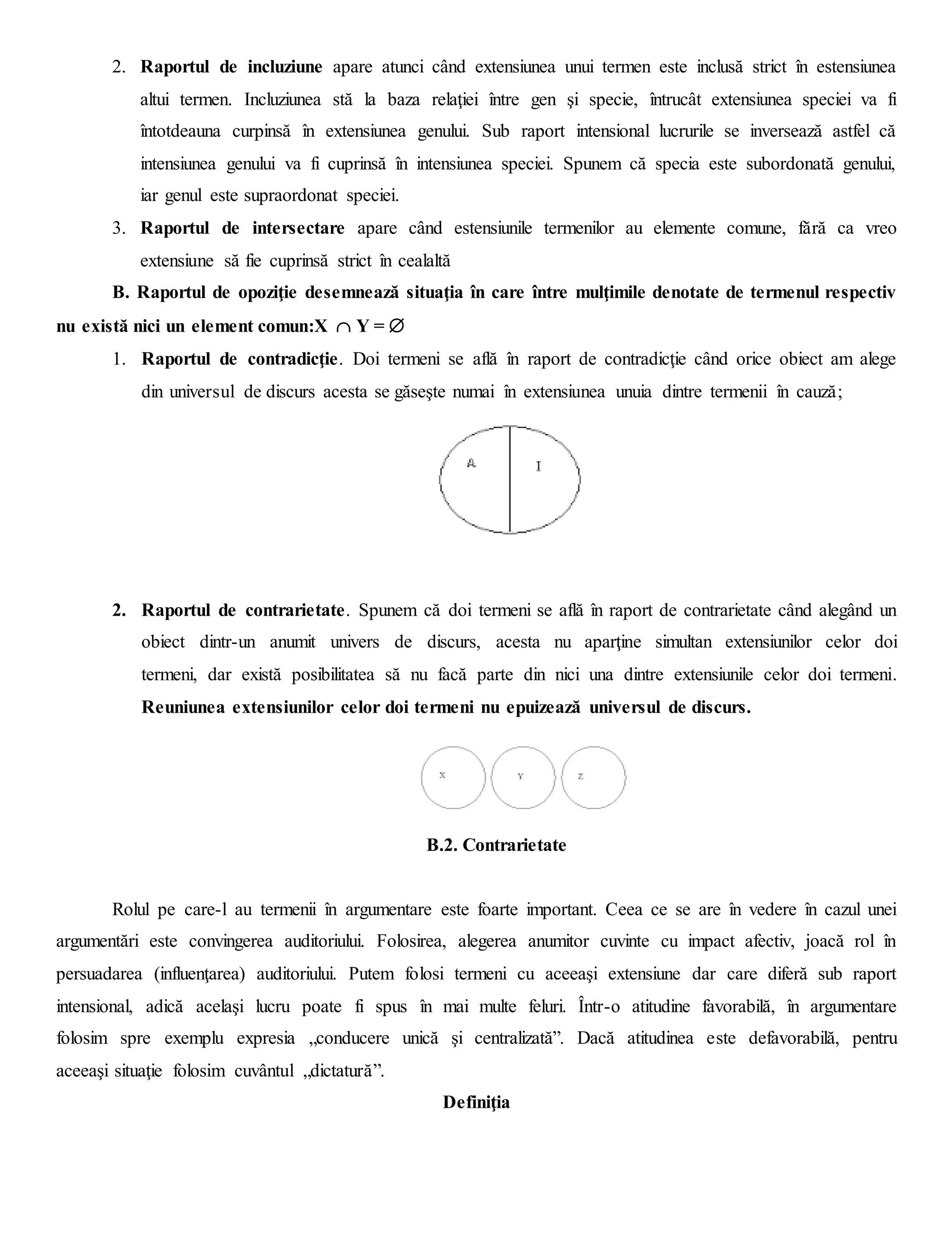 Logica si argumentare - rezumat | DOC